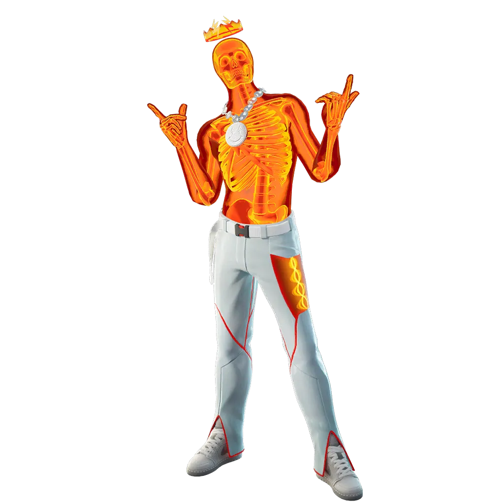 Inferno Skeleton Balvin - Fortnite item shop details, price history, rarity