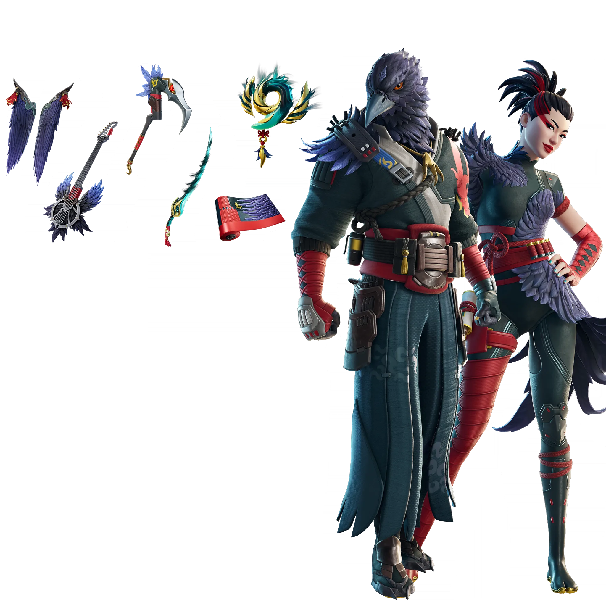 Karasu & Corvida Bundle - Fortnite item shop details, price history, rarity